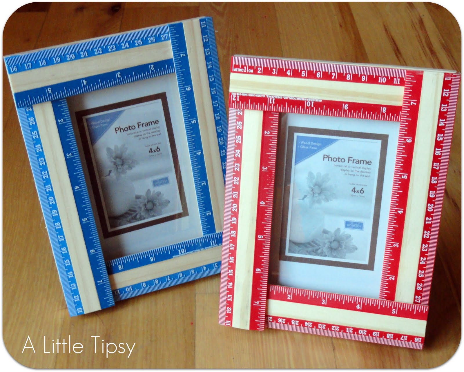 DIY Under $5 {Ruler Frame} - A Little Tipsy