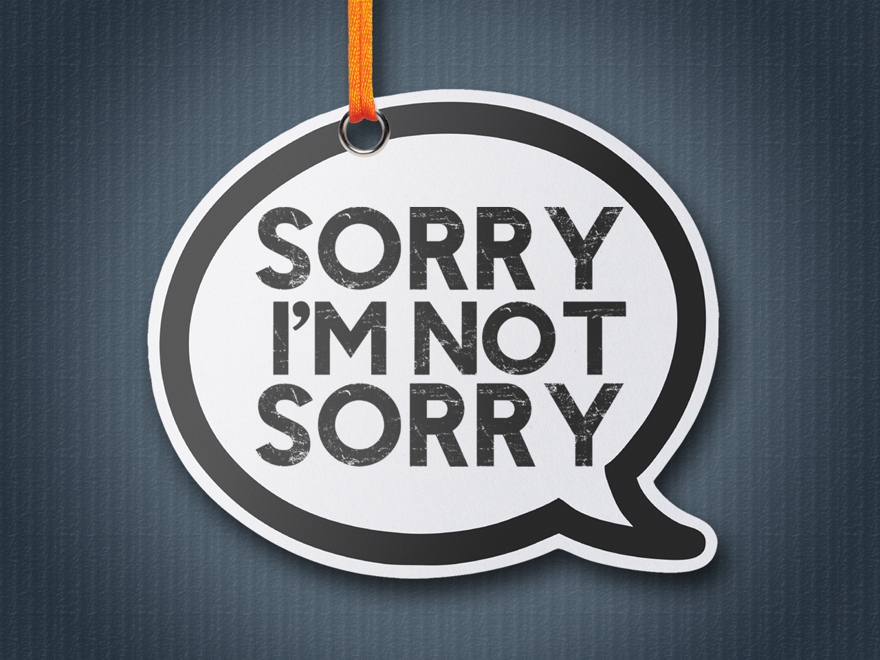 An Apology -- NOT!