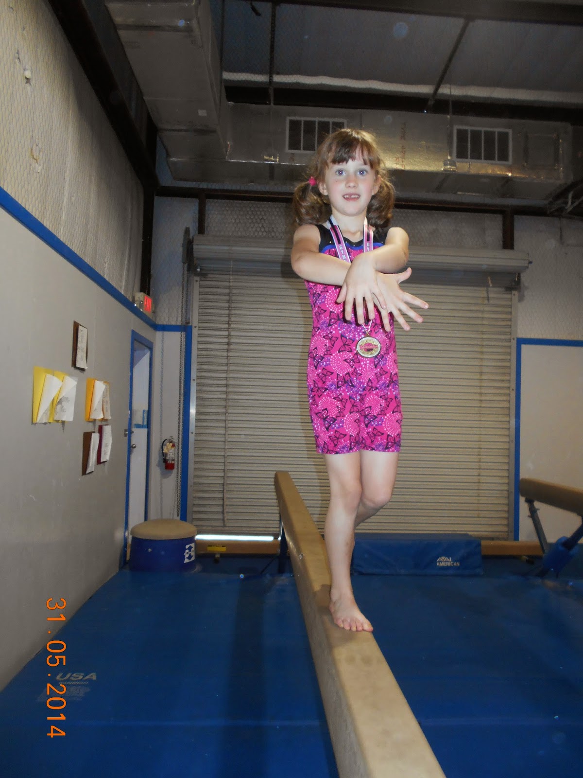 The Davis Family Blog: Katie's Gymnastic Day