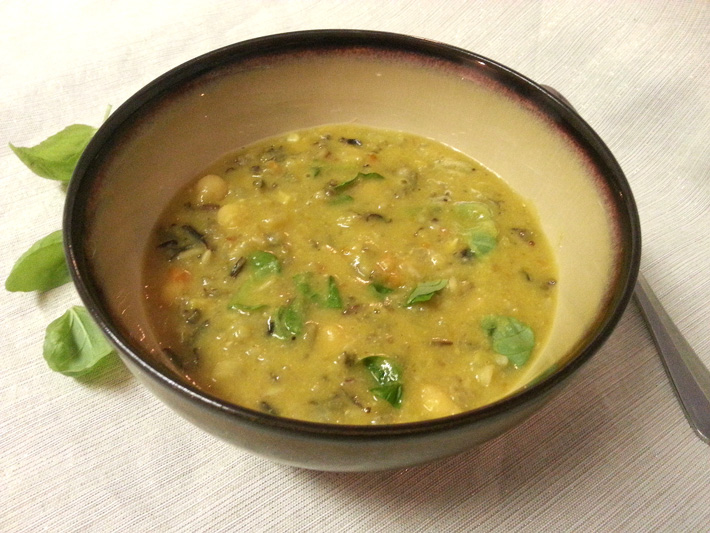 Eat the Rainbow: Creamy Curried Chickpea Chowder