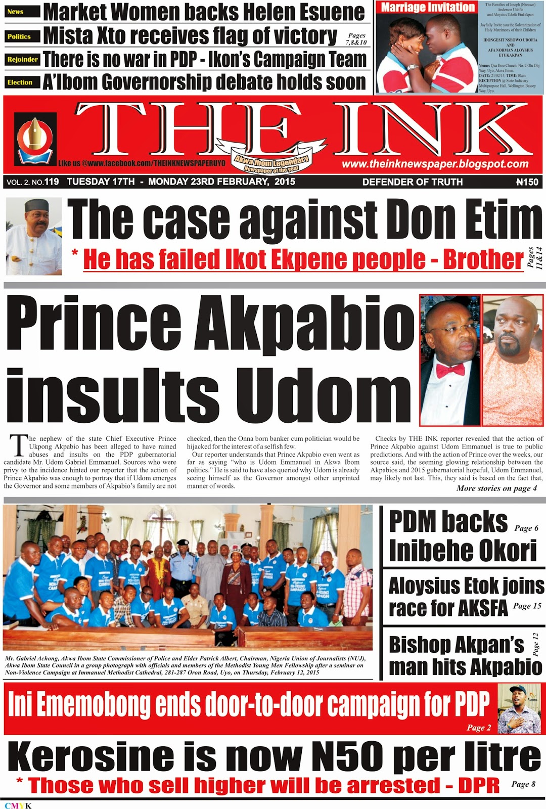 Latest Edition of THE INK NEWSPAPER, Uyo, Akwa Ibom State ~ Welcome to ...