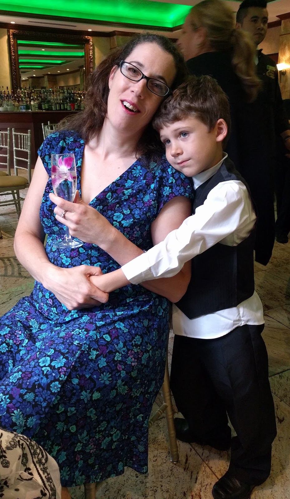 The Benji, Tamar, and Daniel Blog: Benji at cousin Jacob's bar mitzvah