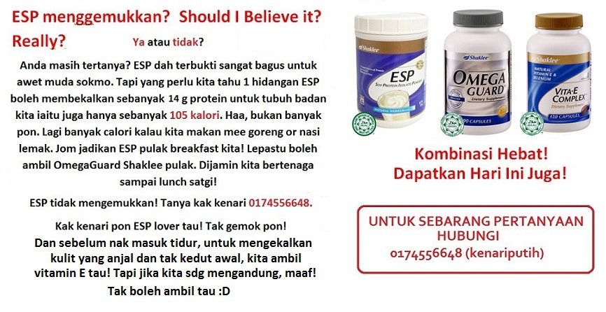 Kurus dan Cantik dengan ESP Shaklee. Hot Product!Kita tetap slim ...