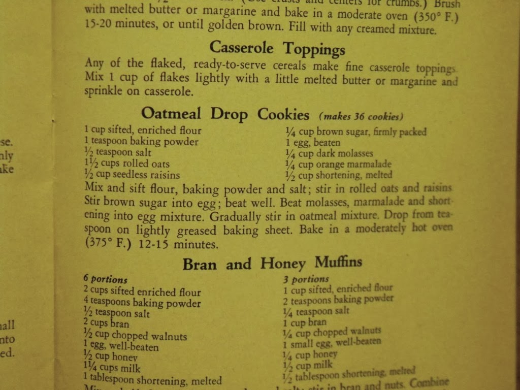 Project 52: Rationing - Week 1 - Oatmeal Drop Cookies