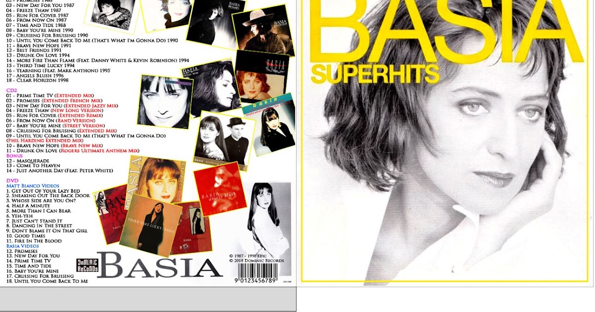 MUSICOLLECTION: BASIA - Anthologie SuperHits (CD + DVD) - 2018
