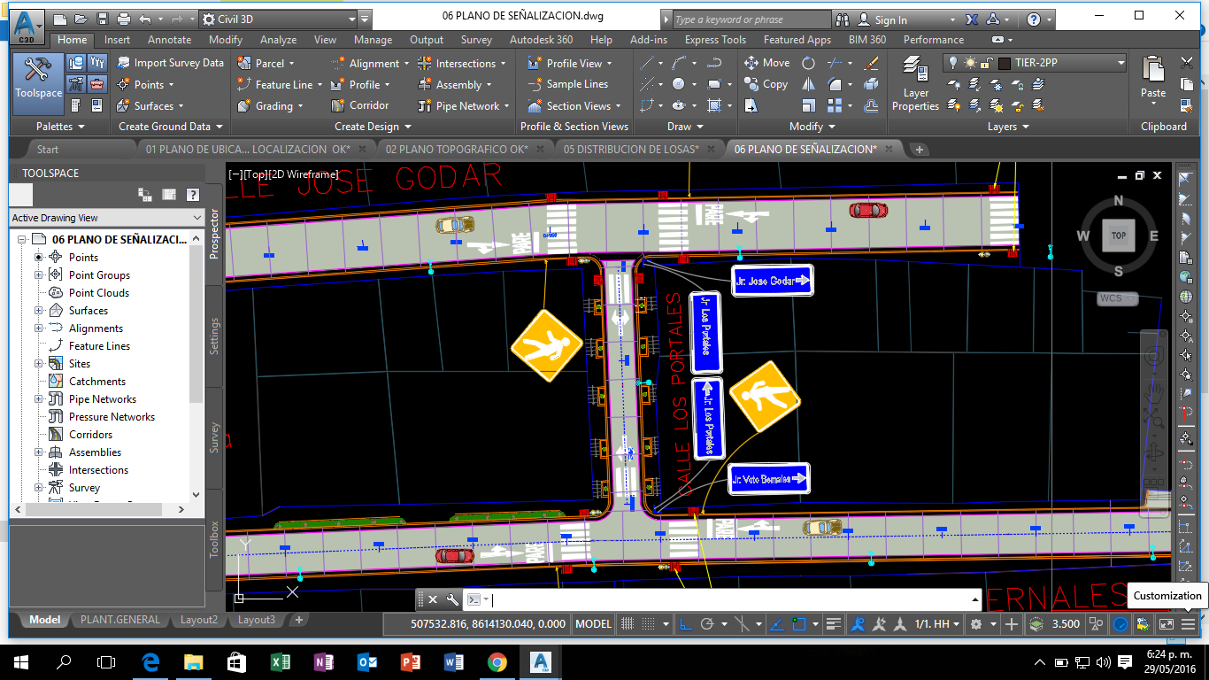 PAVIMENTOS EN CIVIL 3D 2017 | OBRAS VIALES