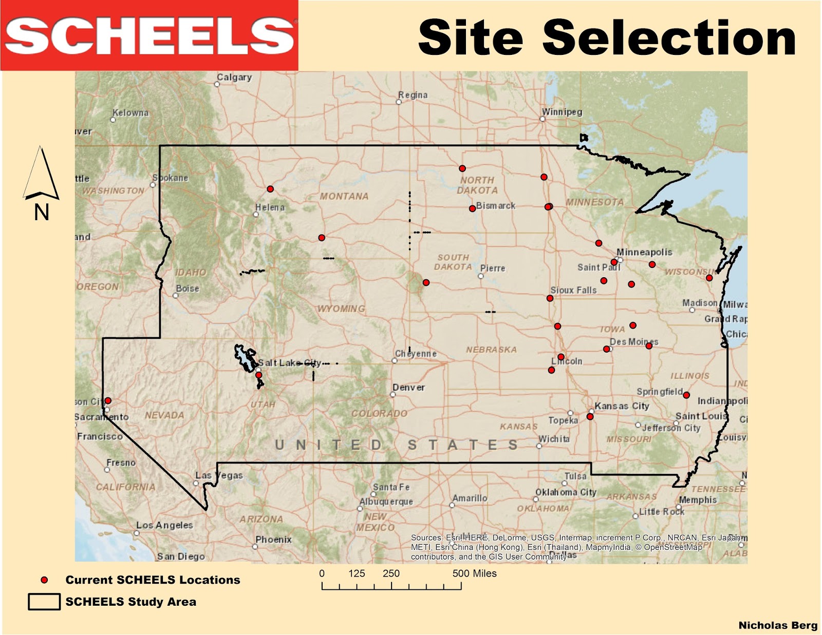 Business Geography - GEOG 352: Site Selection - SCHEELS