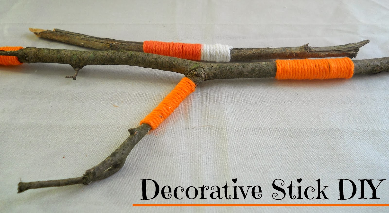 Decorative Stick DIY - Running With A Glue Gun