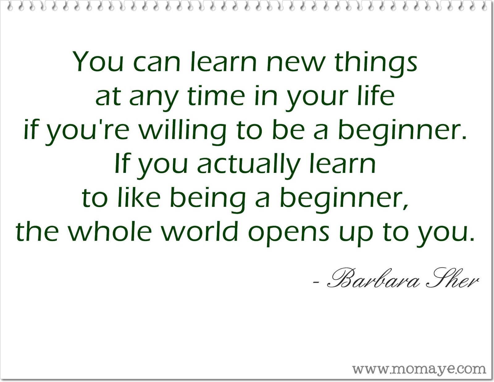 Daily Inspiration: Learning New Things