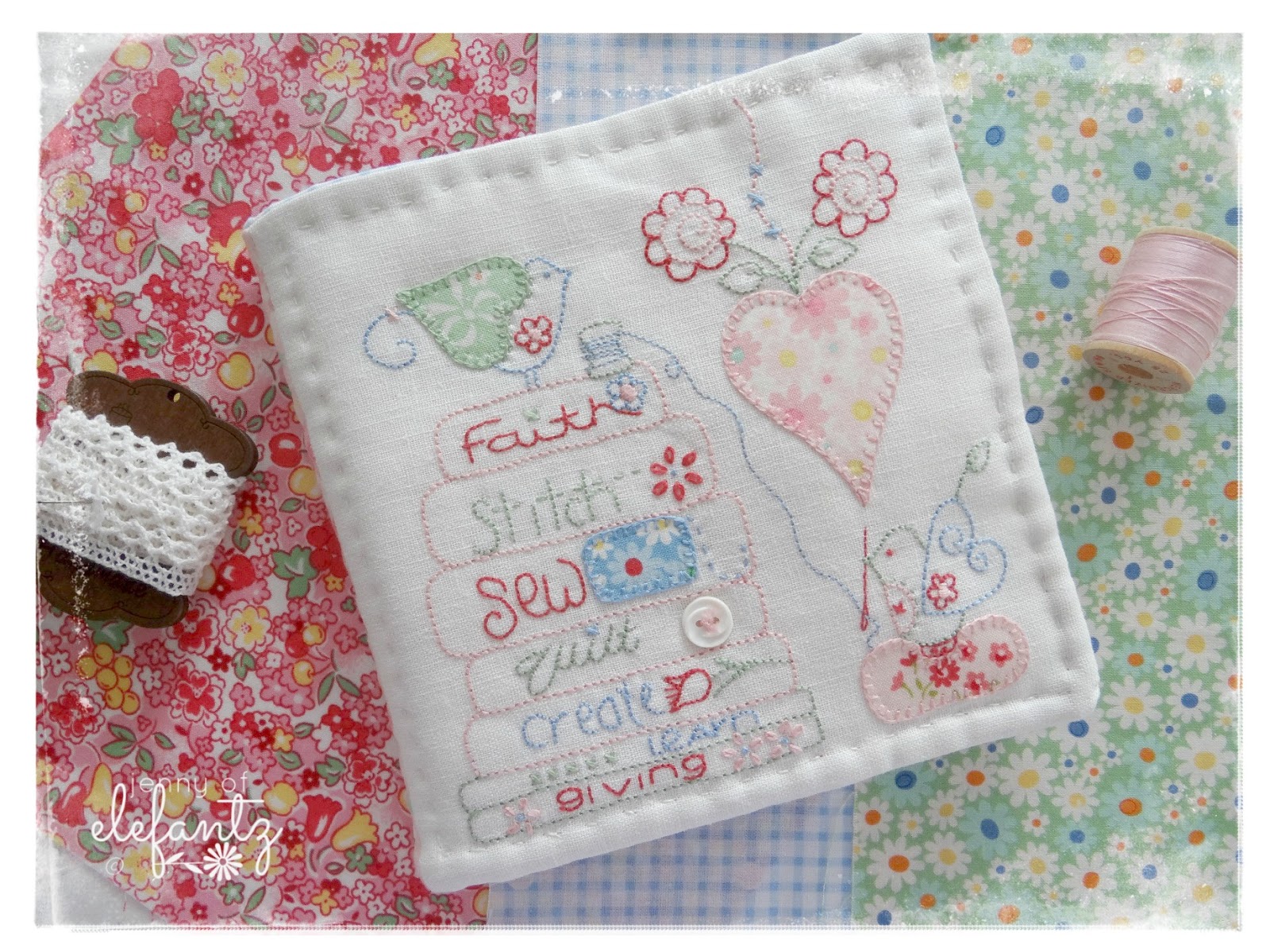 Jenny of ELEFANTZ: TUTORIAL - bonus Splendid Sampler needle-book!