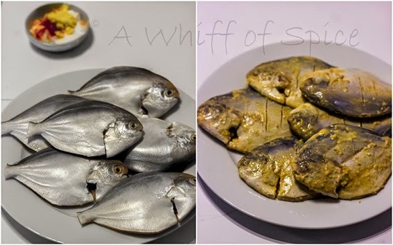 Bye Bye 2014 with a Delicious Tangy Oven Grilled Pomfret Fish