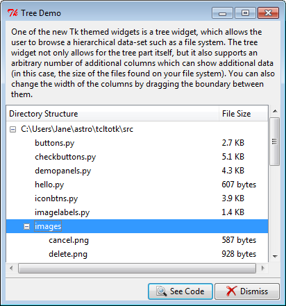 Py In My Eye: Tkinter Treeview Demo