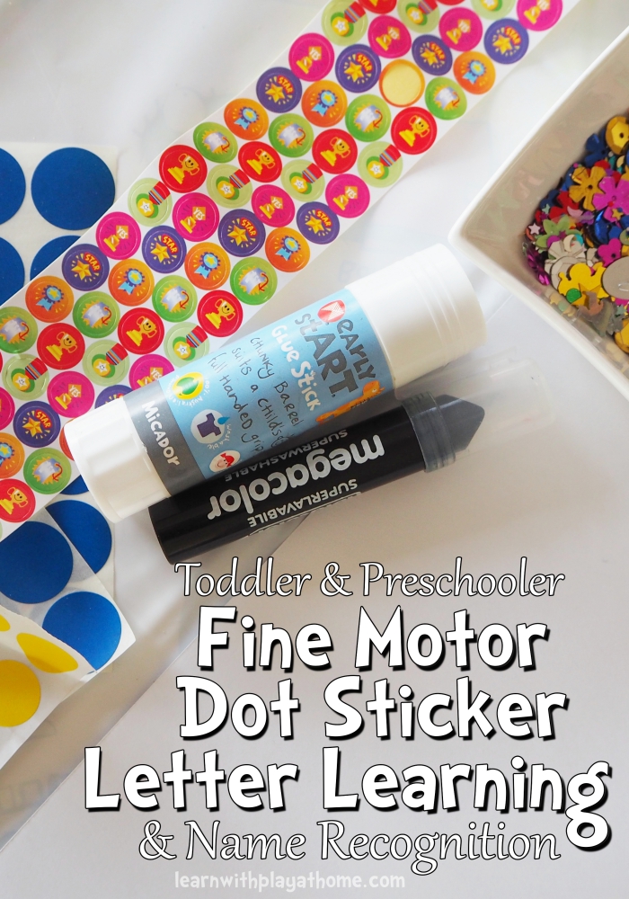 Learn with Play at Home: Fine Motor Dot Sticker Letter Learning and ...