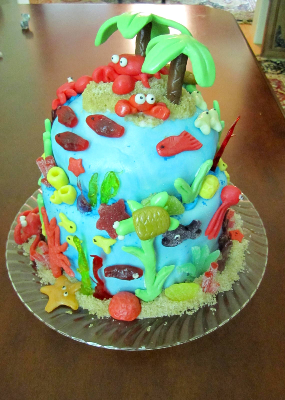 Leafy Tree Tops: Coral Reef Ocean theme Cake