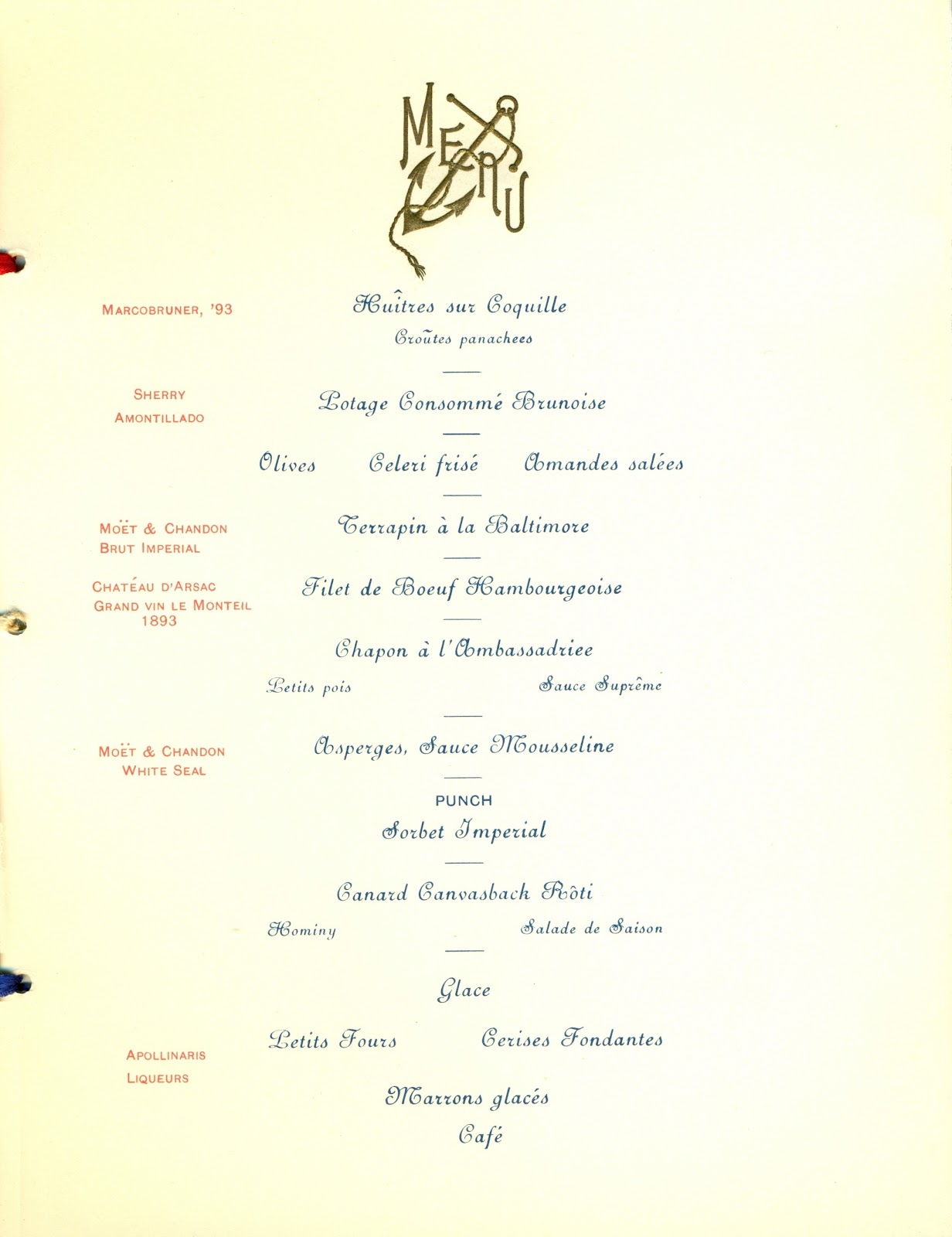 The American Menu: Compliments of George Kessler