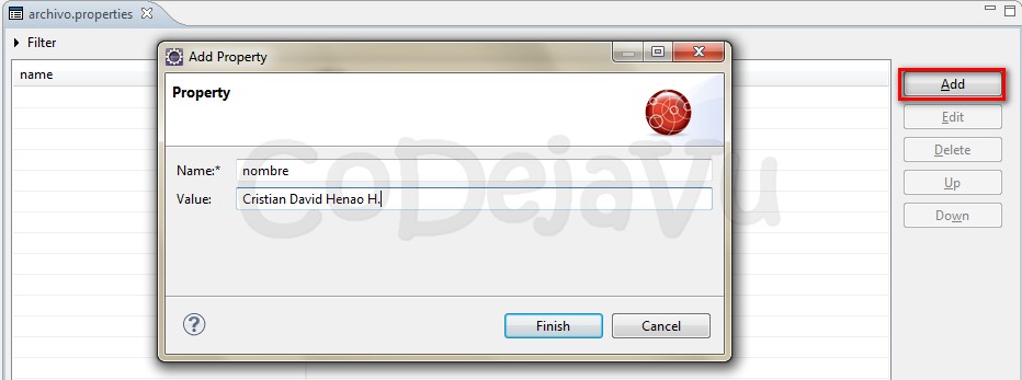 CoDejaVu: Leer Archivo Properties en Java
