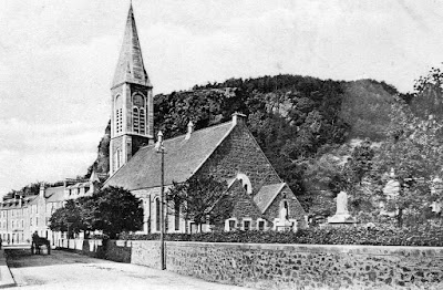 Tour Scotland: Old Photograph Parish Church Oban Scotland
