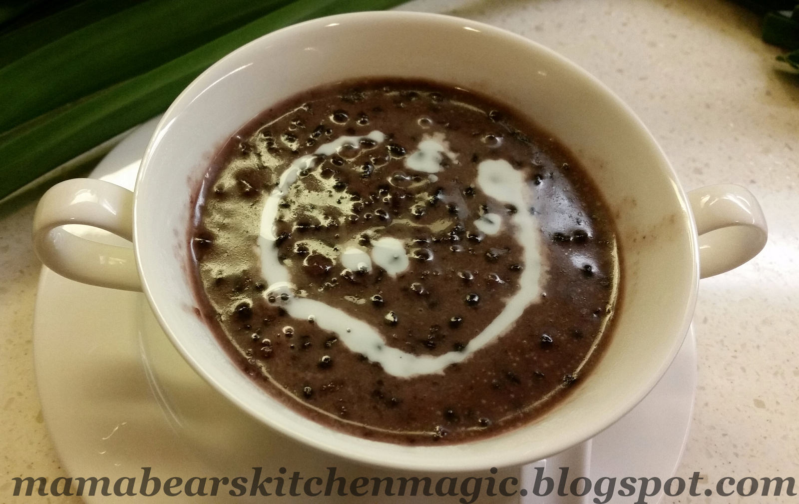 Mama Bear's Kitchen Magic: Black Glutinous Rice Sweet Porride - Bubur ...