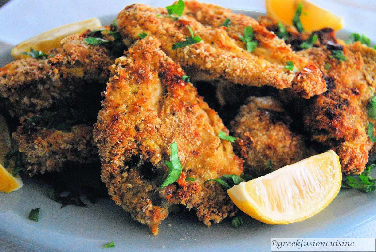 Greek Fusion Cuisine: Greek Style Oven Fried Chicken