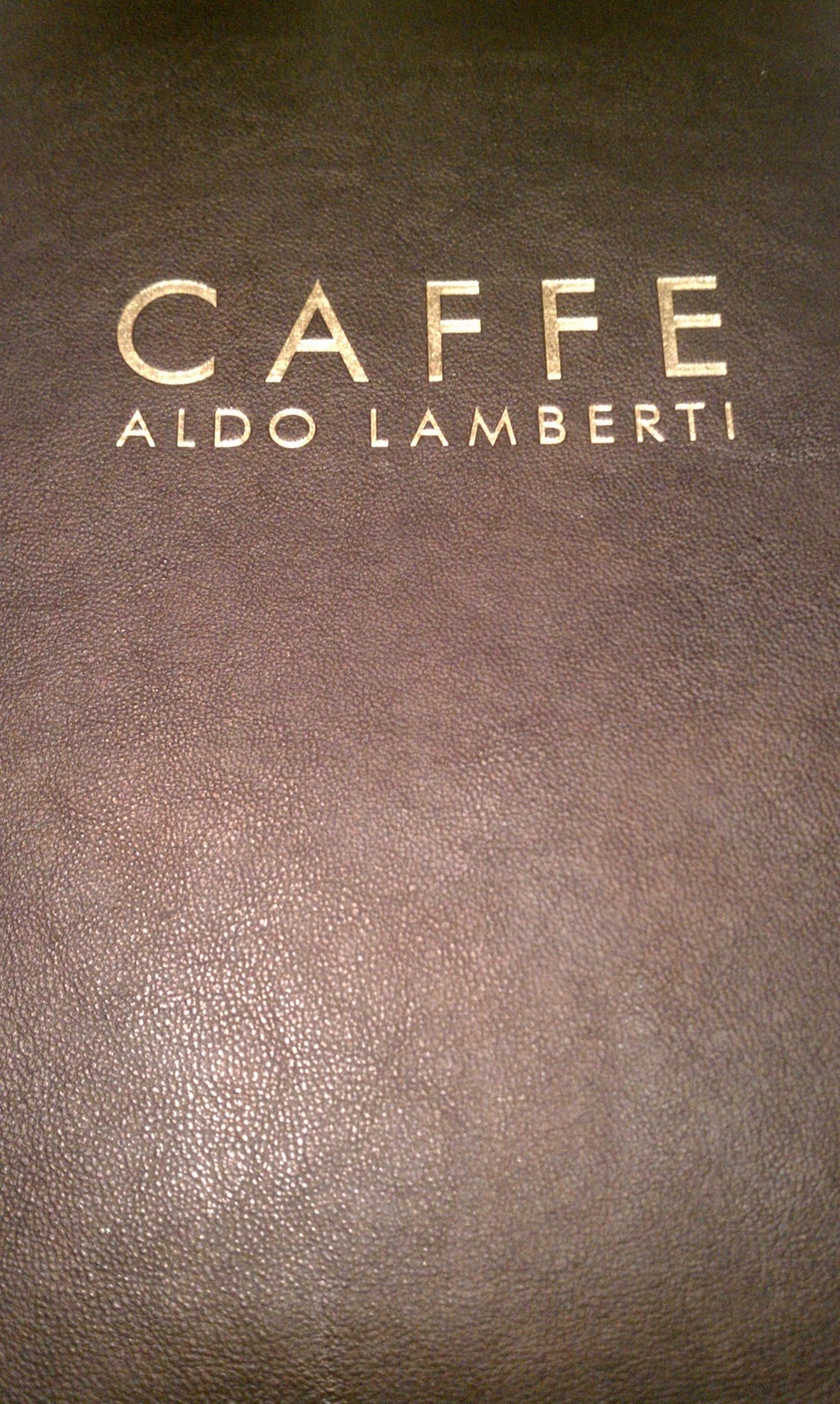 A Tale of Two Spoons: Caffe Aldo Lamberti