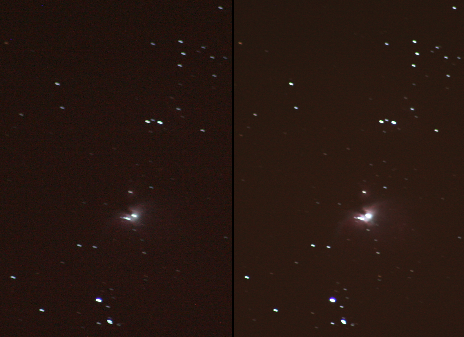 Manual image stacking in Photoshop for the Orion Nebula [Stellar ...