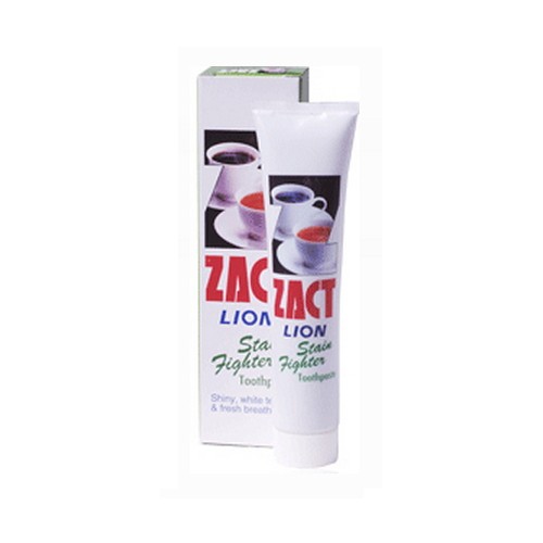 ยาสีฟันขจัดคราบ Zact แซคท์ สูตรสำหรับผู้สูบบุหรี่ และ สำหรับผู้ดื่มชากาแฟ