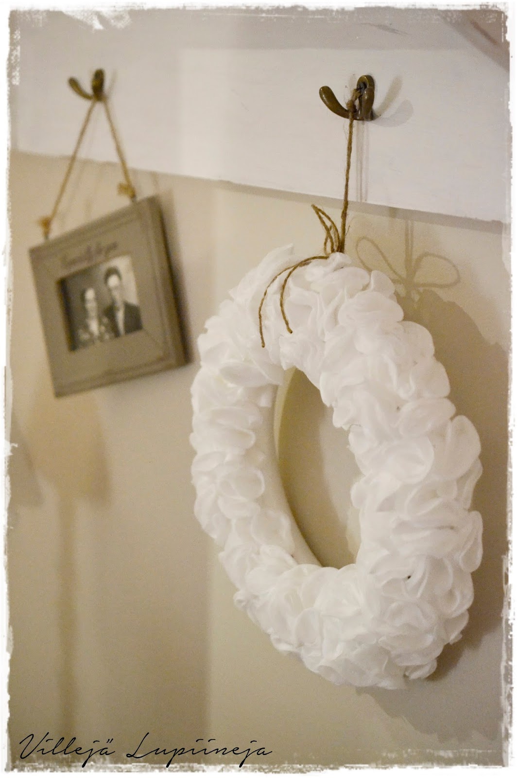 Villejä Lupiineja: DIY kranssi...
