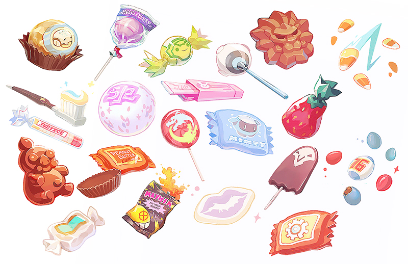 Sweethardt: Overwatch candy-themed shirts for toddlers and sprays by ...