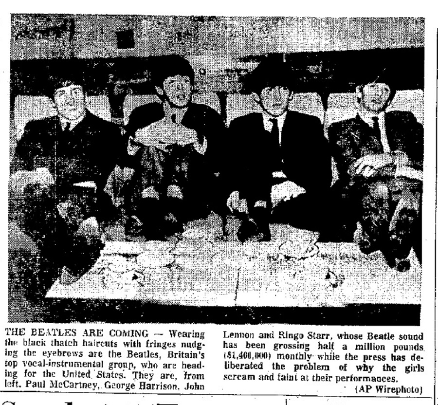 The Beatles In The News: The Beatles - The San Mateo Times (CA ...