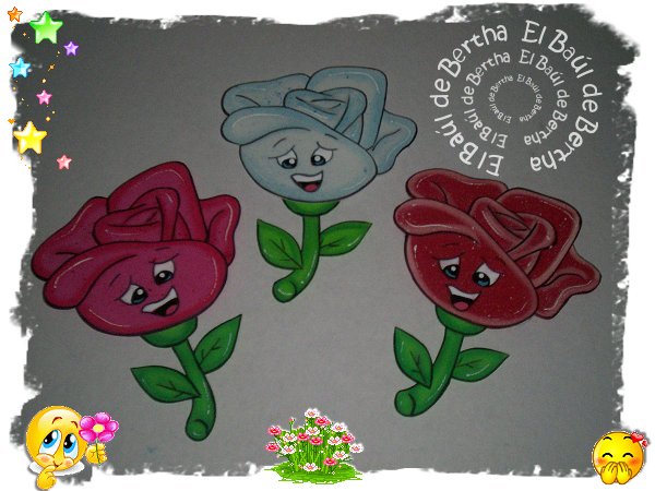 EL BAÚL DE BERTHA - MANUALIDADES: Rosas En Foamy .... Vídeo Pap