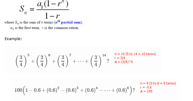 lemzki ad Infinitum: Sum of Geometric Series