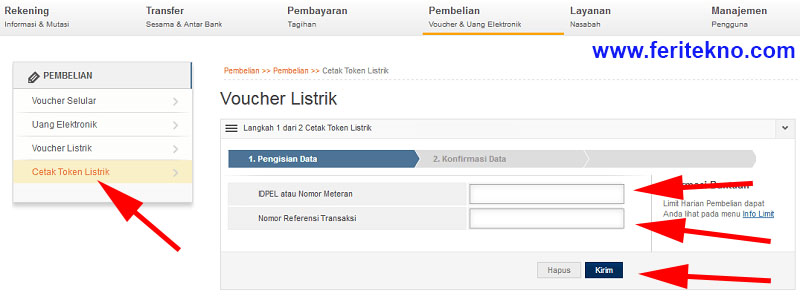 √ [Terbaru] Cara Beli Token Listrik Lewat iBanking BRI