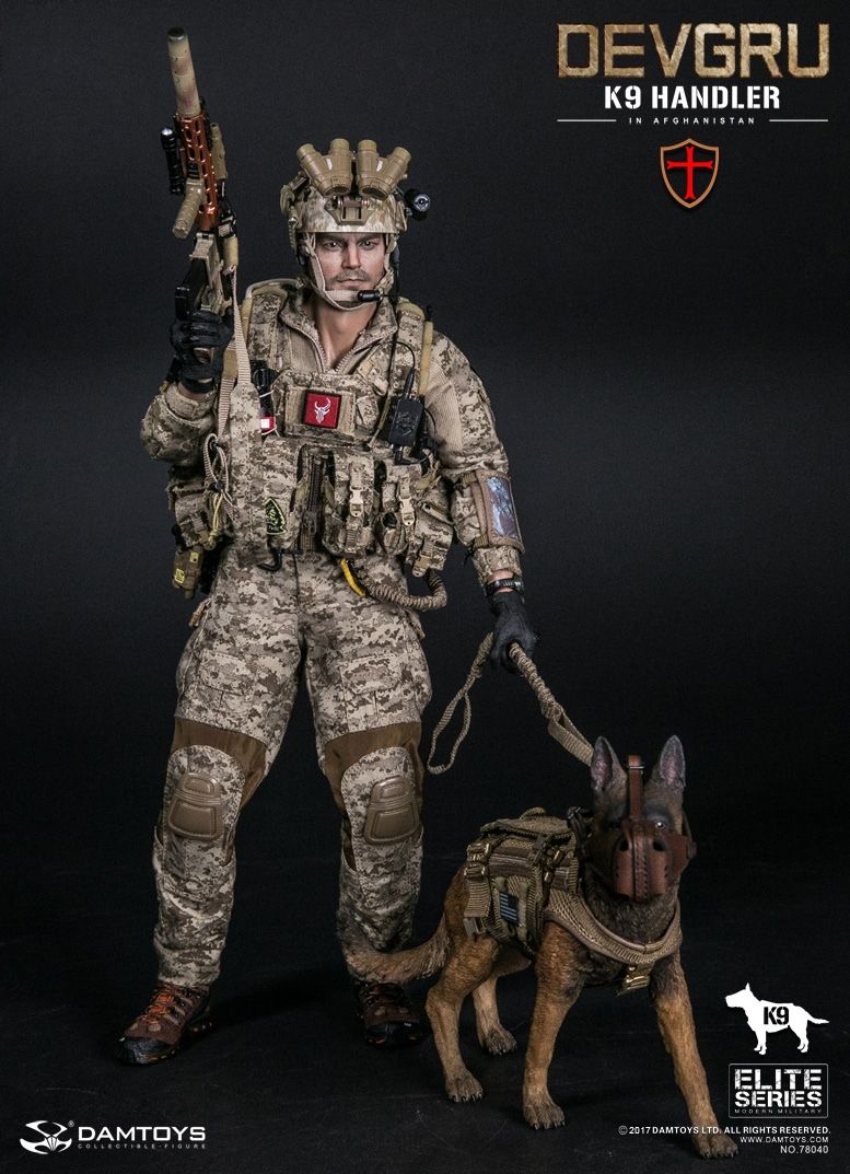 One Sixth Military Figure : DAM Toys DEVGRU K-9 HANDLER