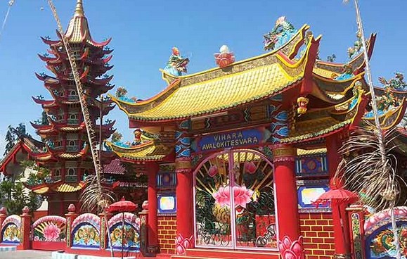 Konsep Gambar Gapura Vihara, Gambar Gapura