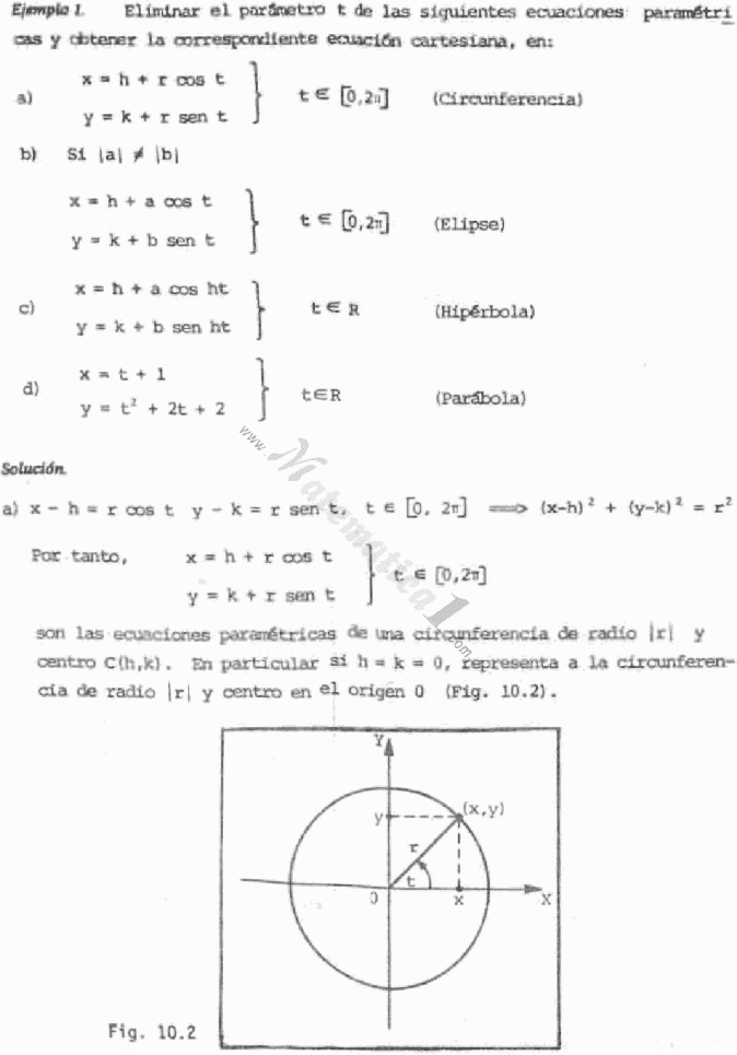 ECUACIONES PARAMETRICAS EJERCICIOS RESUELTOS PDF
