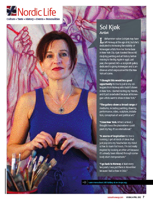 Sons of Norway Blog: An Interview with Artist Sol Kjøk