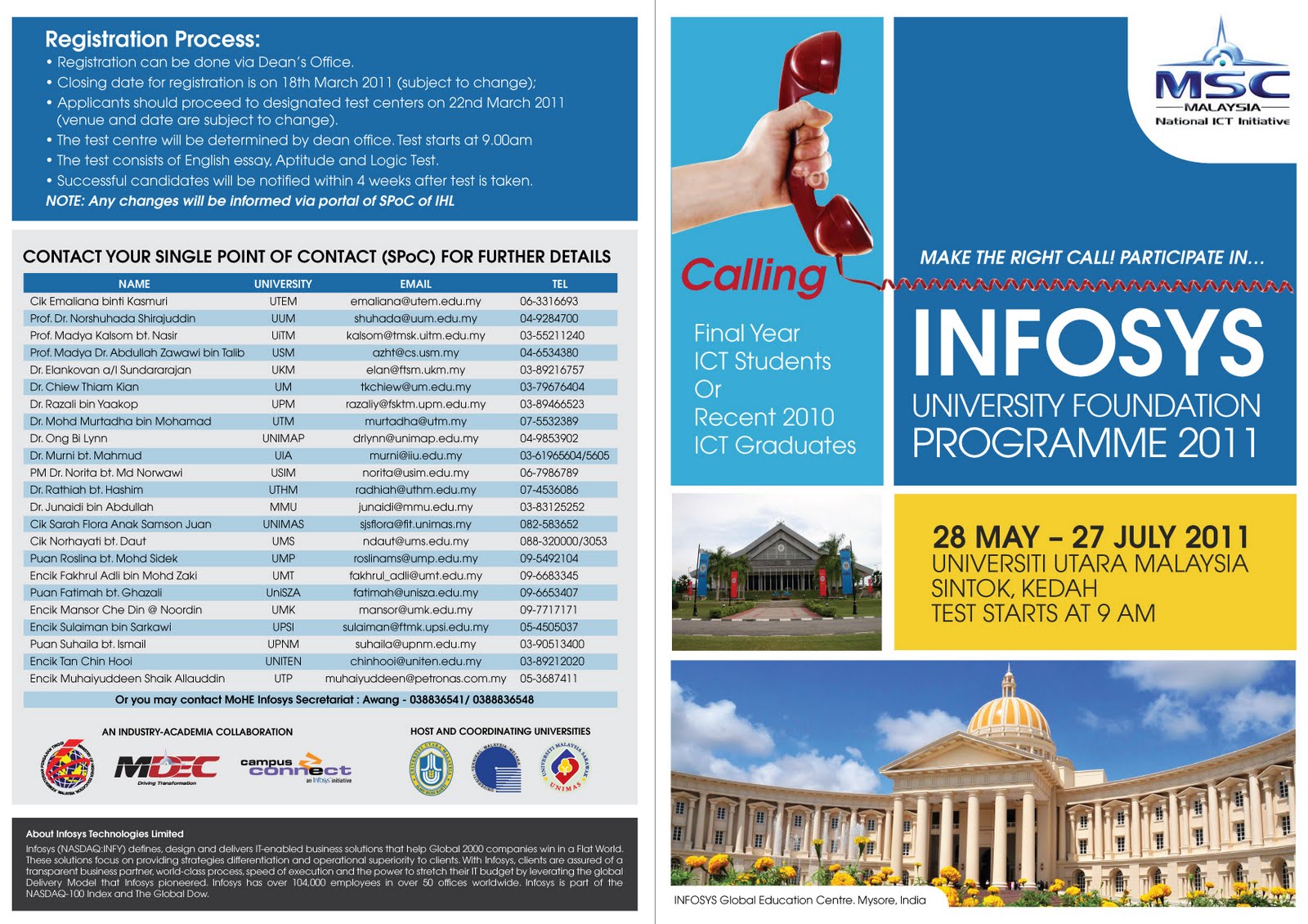 Infosys Foundation Program ~ 5th Batch ~ Aku Yang Sengal