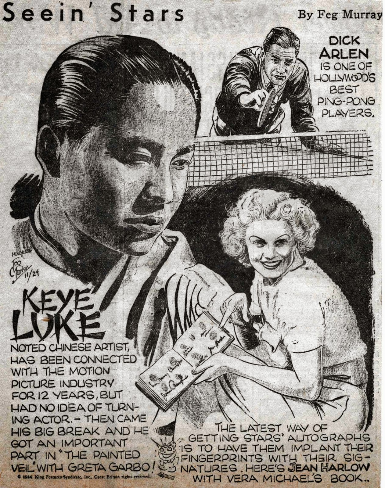 Chinese American Eyes: Keye Luke, Illustrated