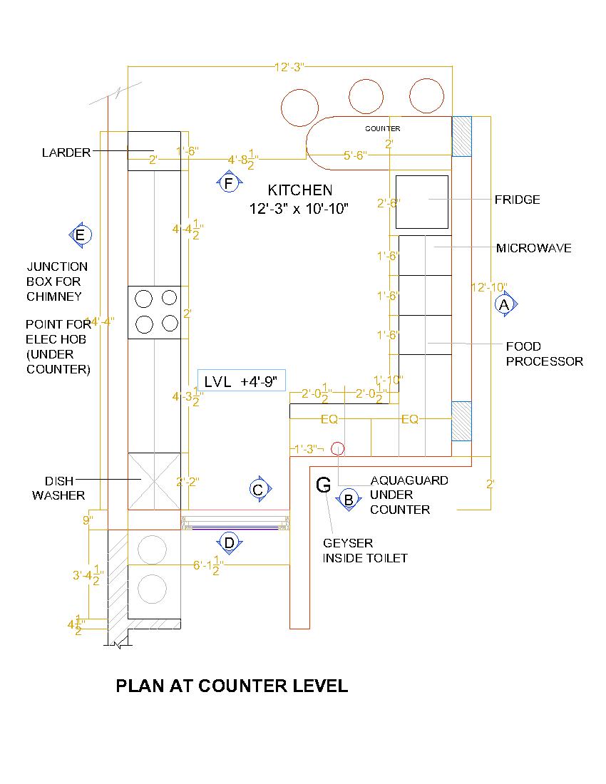 Interior Designer: 2d autocad Drawings