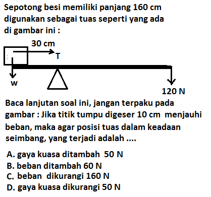 BLOG KHUSUS SOAL IPA UN SMP: TUAS (PENGUNGKIT) BAGIAN I