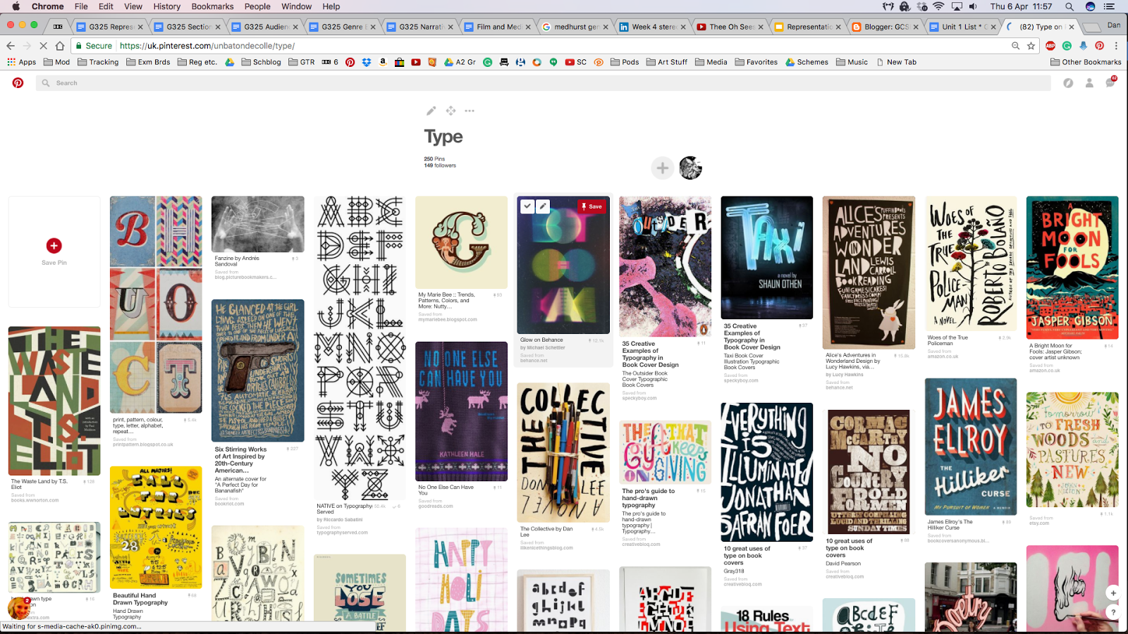 GCSE Graphics 2016-18: Pinterest research
