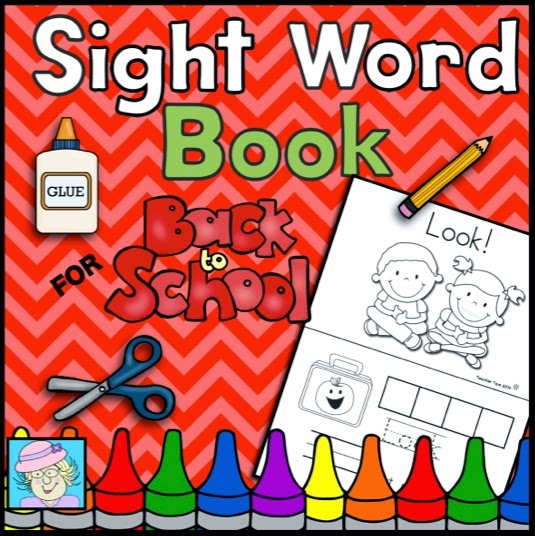 Teacher Tam's Educational Adventures: Back to School Sight Word Books ...