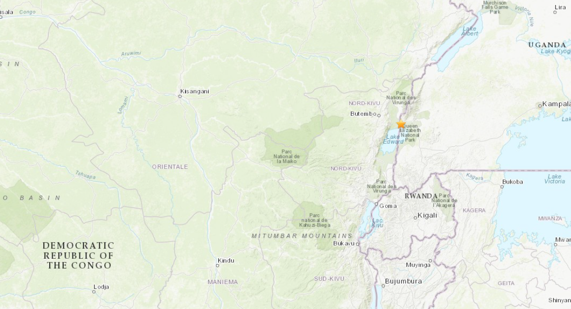 Sciency Thoughts: Magnitude 3.9 Earthquake to the north of Lake Edward ...