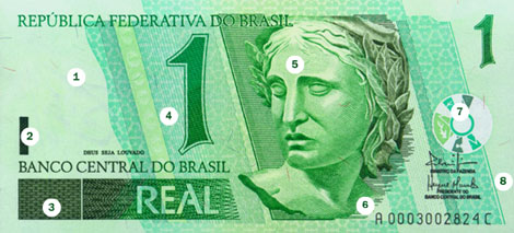 Reconheça quando uma nota de real é falsa