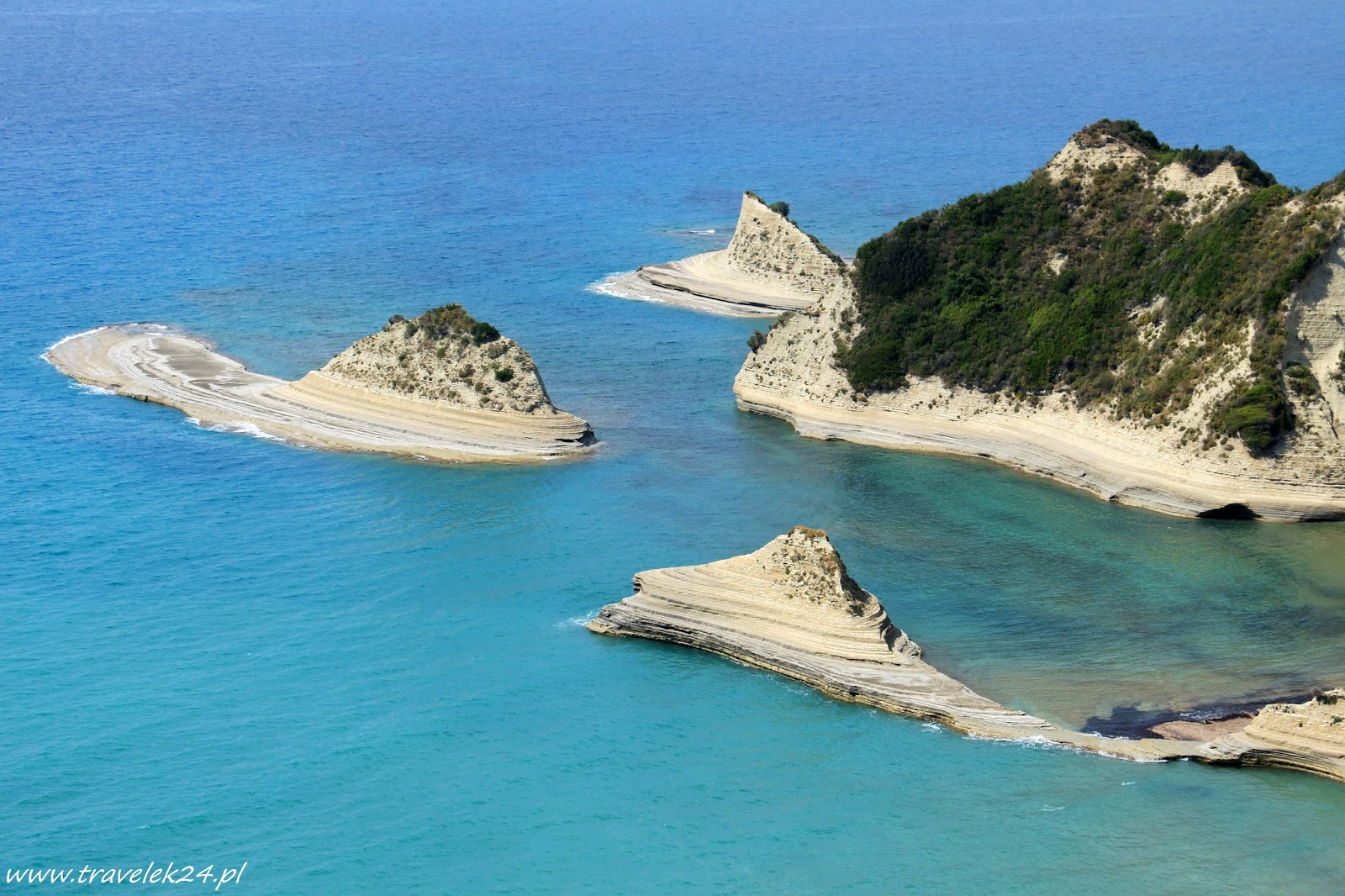 Korfu - Cape Drastis i Logas Beach (Sunset Beach)