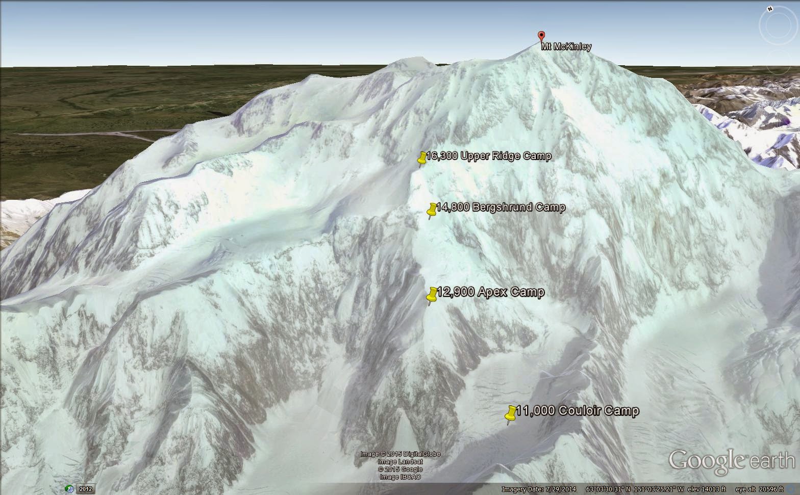 Denali West Rib: Route Details