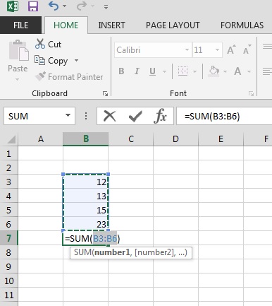 Microsoft Excel Tutorial 1 - How to use Sum Formula/ Sum Function in ...