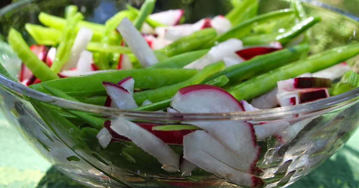Snow Pea and Radish Julienne Slaw