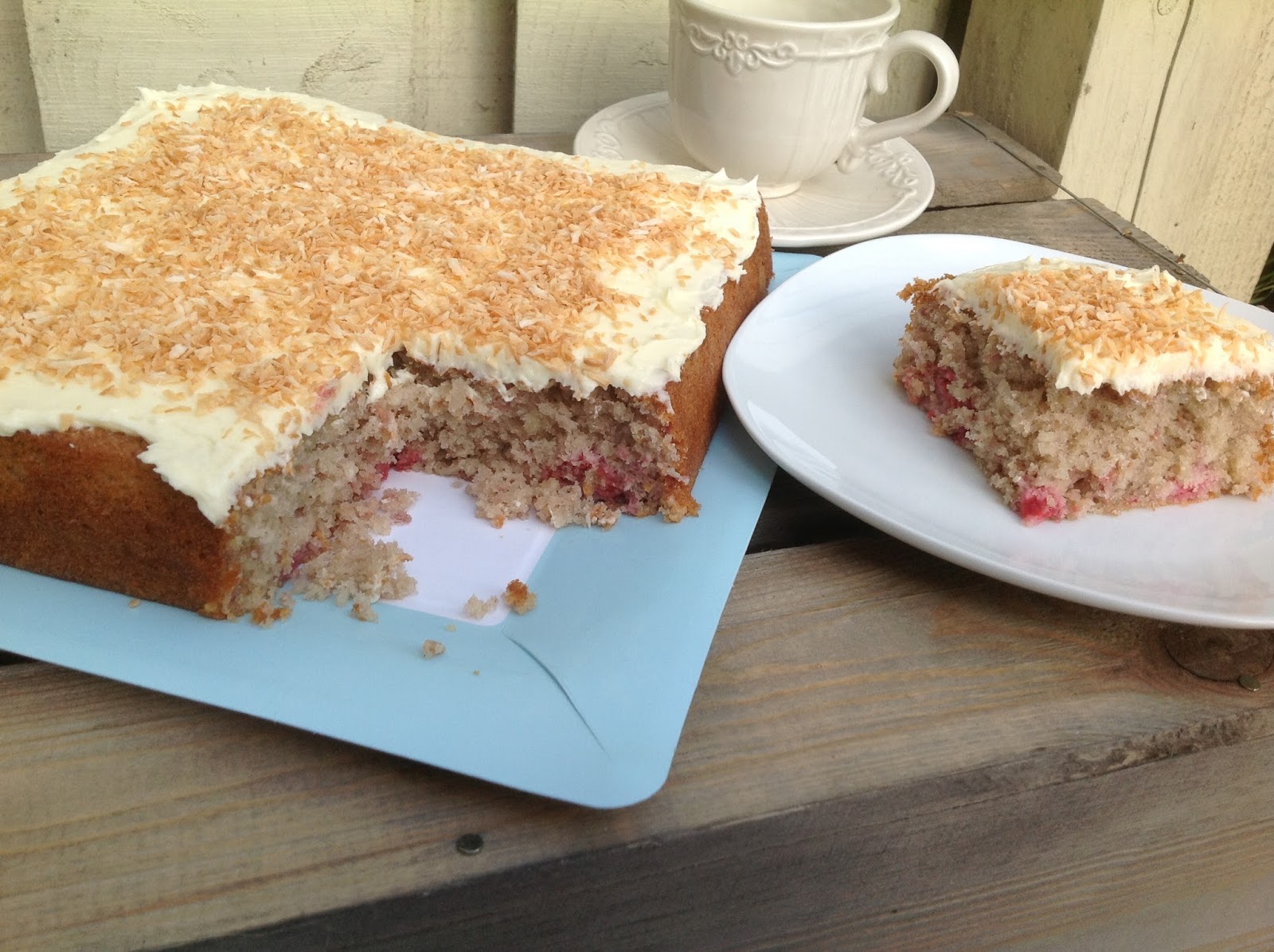 Babaduck: Raspberry and Coconut Sponge Cake
