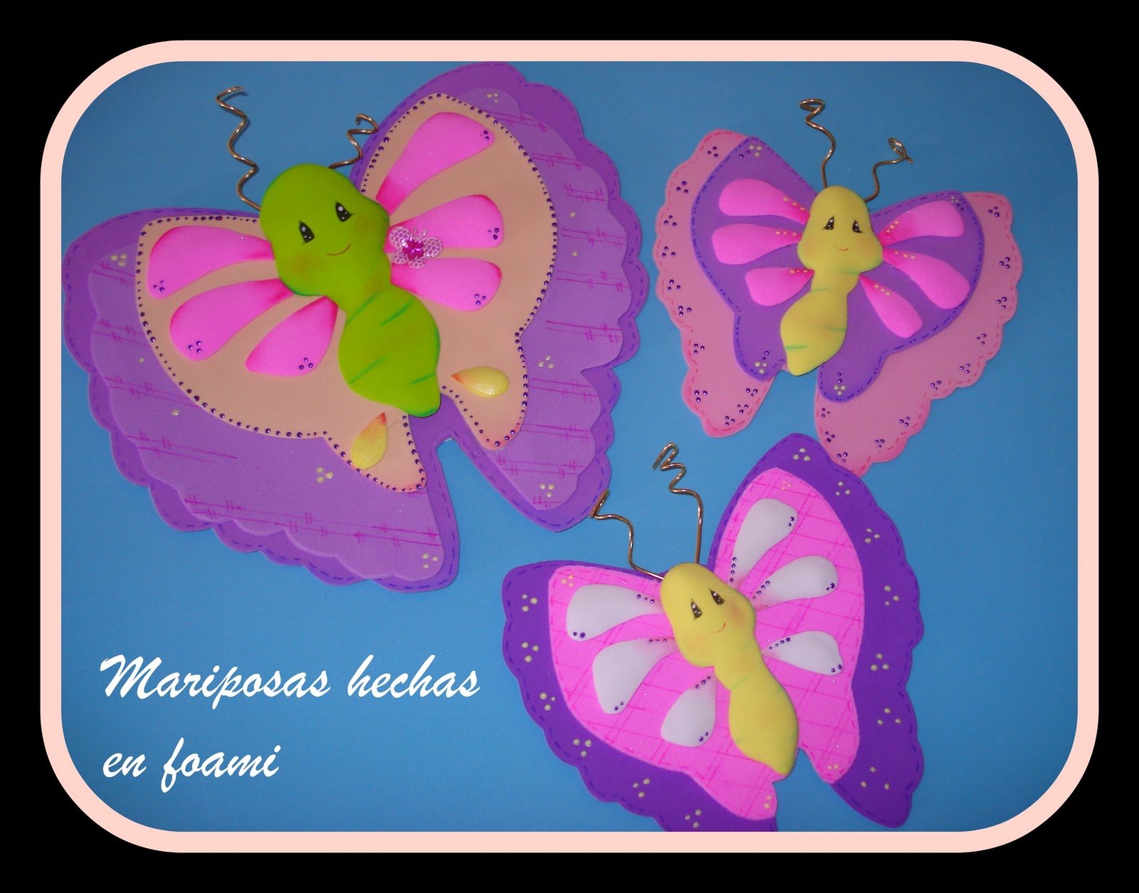 Creaciones Natalie: Mariposas en foami